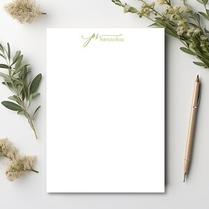 PERSONALIZED NOTEPAD | Custom Notepad | Script Notepad With Name | Lined Notepad | Monogram ...