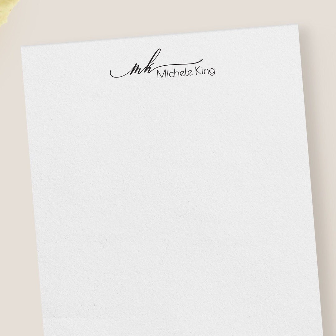 PERSONALIZED NOTEPAD | Custom Notepad | Script Notepad With Name ...