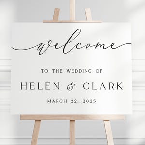 Personalized Wedding Welcome Sign | Digital or Printed Event Signage ...
