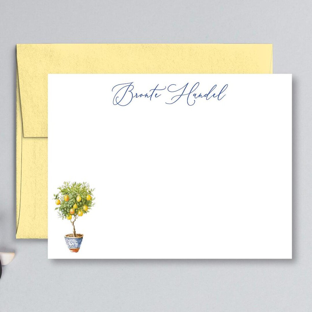 PERSONALIZED NOTE CARDS | Custom Note Cards | Lemon Stationery ...