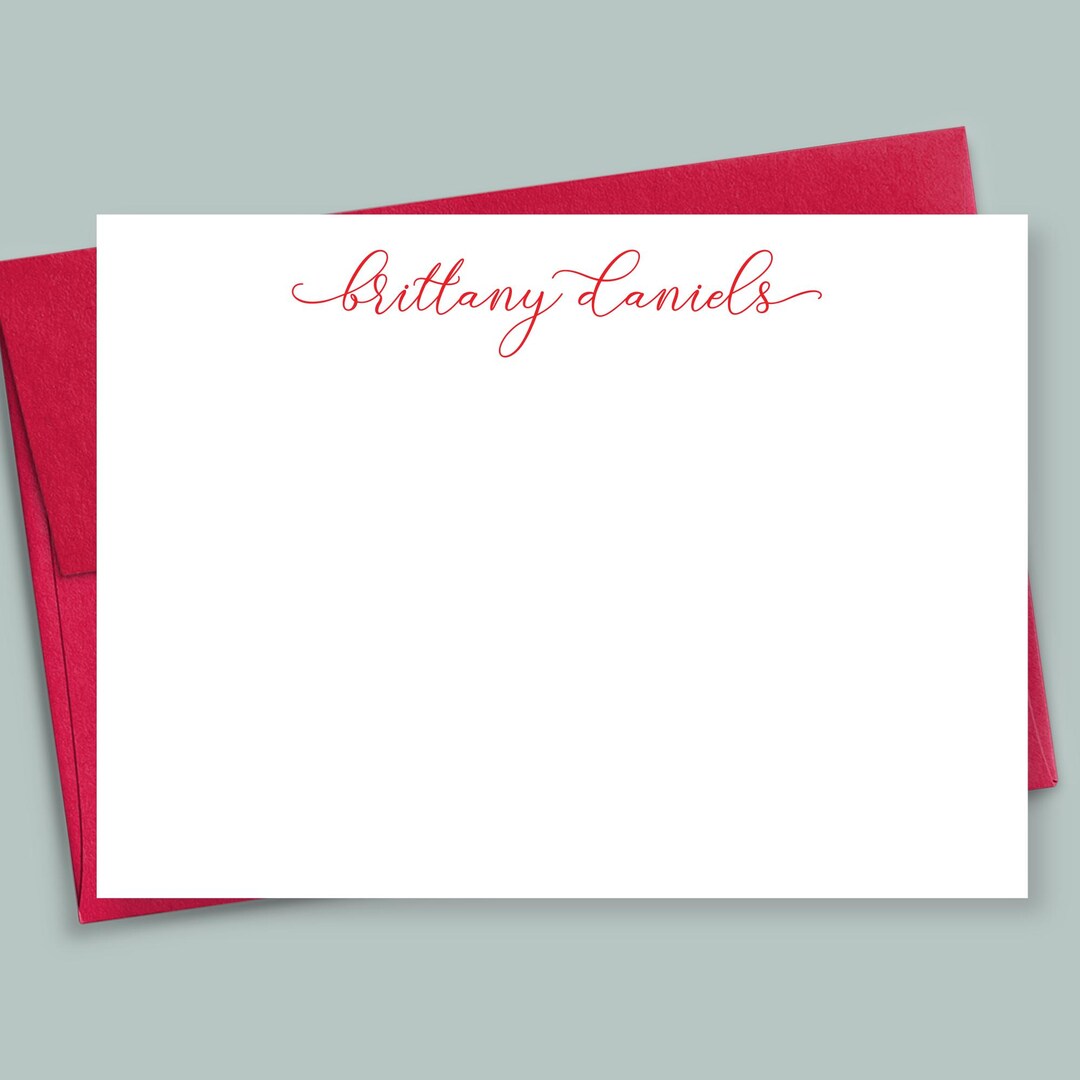 PERSONALIZED NOTE CARDS | Custom Note Cards | Custom Stationery | Women ...