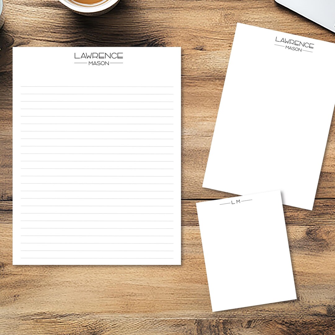 3 Piece NOTEPAD GIFT SET | Custom Notepad | Personalized Notepad ...
