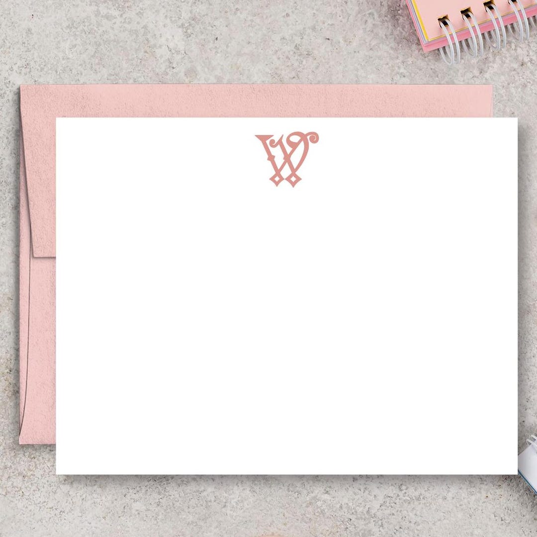 MONOGRAM NOTE CARDS | Personalized Note Cards | Custom Note Cards ...