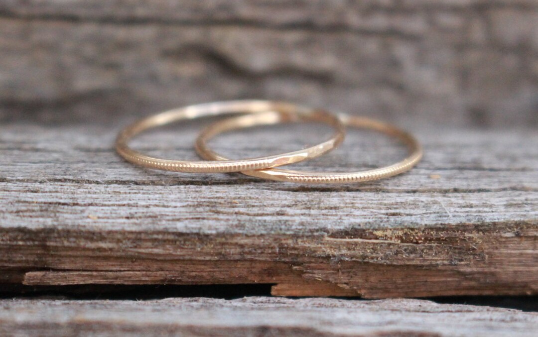 14 K Gold Filled Stackable Rings - Etsy