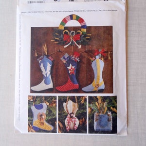 Cowboy Boot Stocking, Sewing Pattern, Christmas Ornaments, Western ...