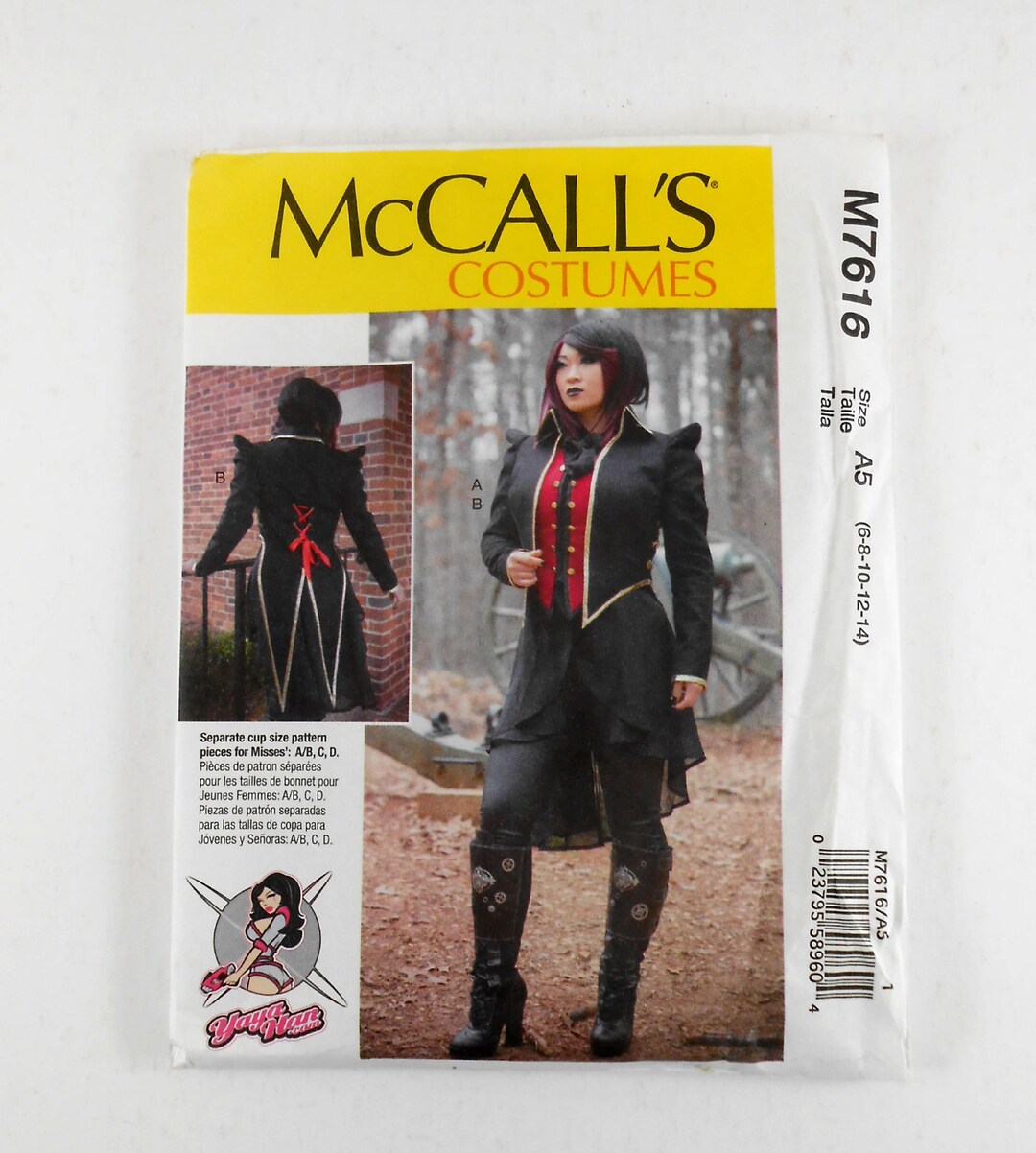 Cosplay Pattern, Yaya Han, Sewing Pattern, Mccalls 7616, Gothic Cosplay ...