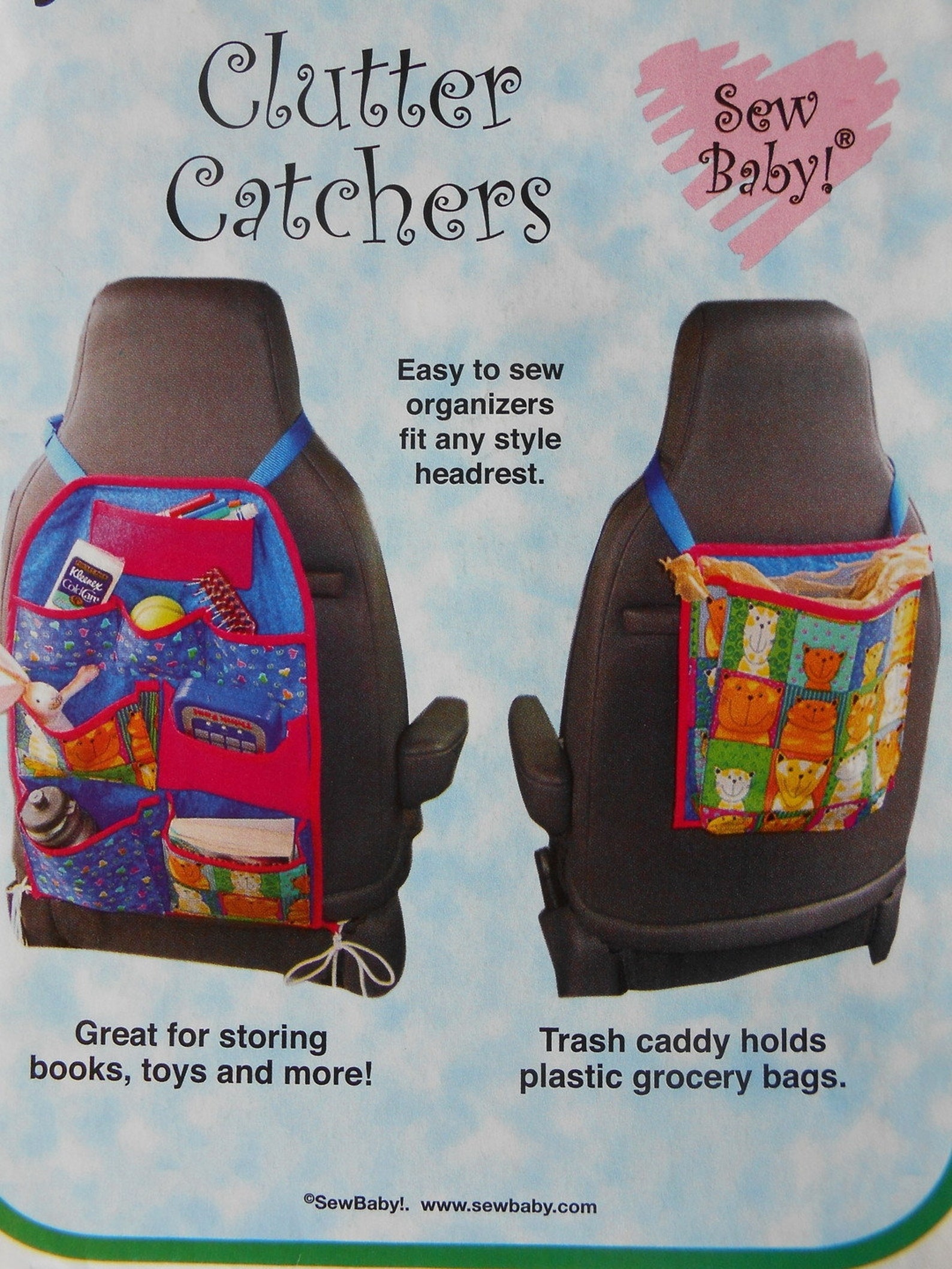 Car Organizer, Sewing Pattern, Kids Car Organizer, Car Caddy, Sew Baby ...