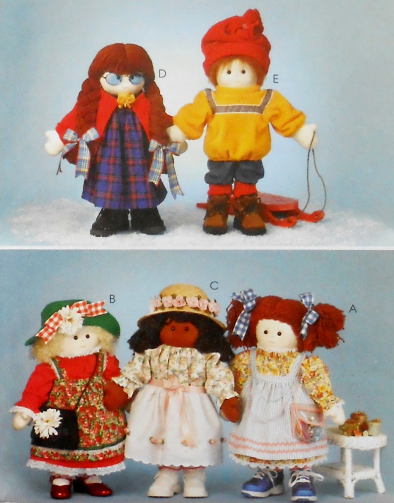 22 Inch Doll Pattern, Cloth Doll, Doll Clothes, Sewing Pattern, Mccall ...
