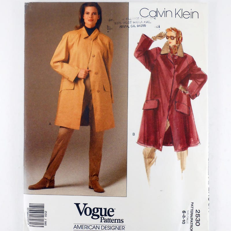 Vogue Jacket Pattern - Etsy