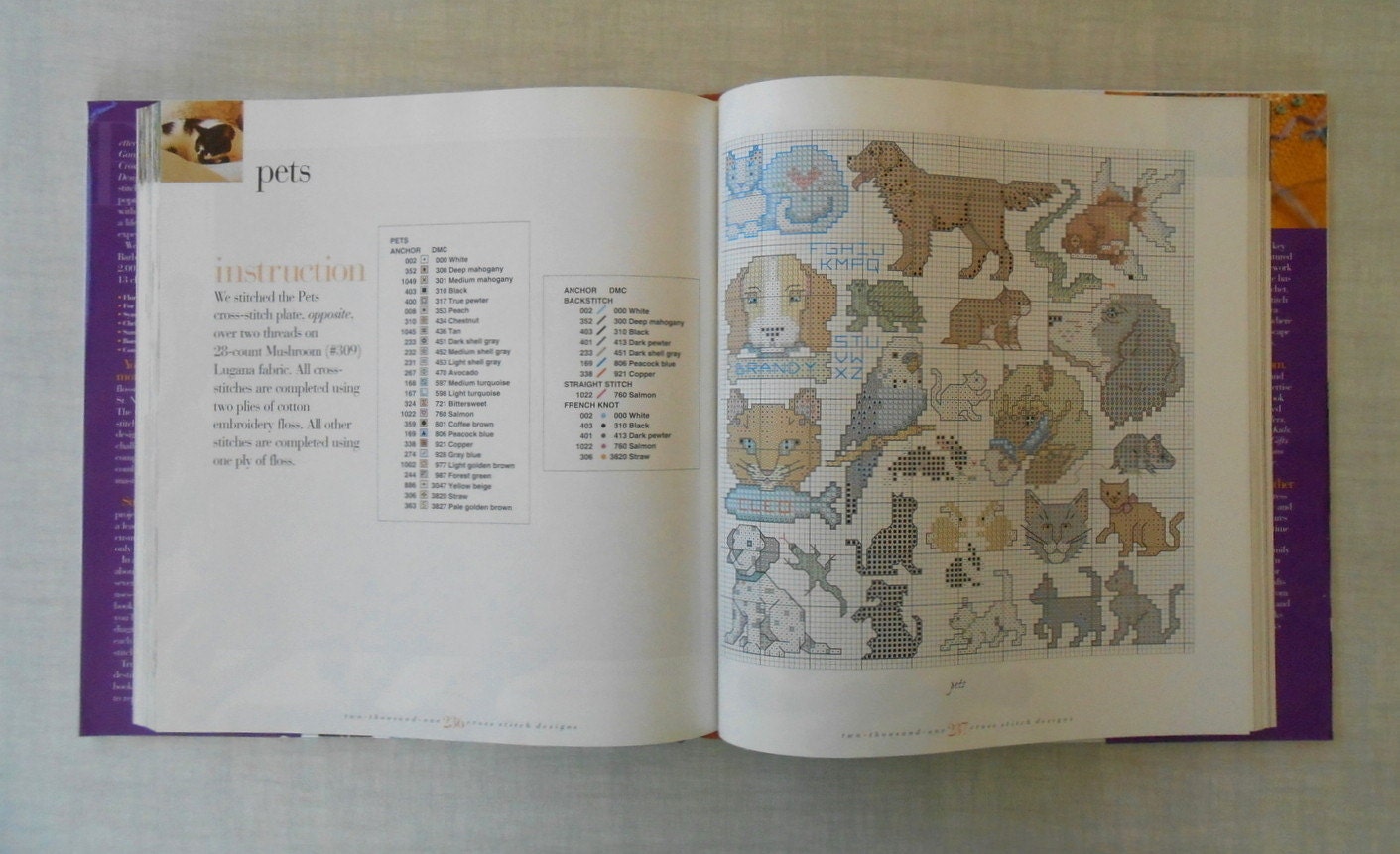 2001 Cross Stitch Designs Pattern Book - Better Homes & Gardens - Etsy