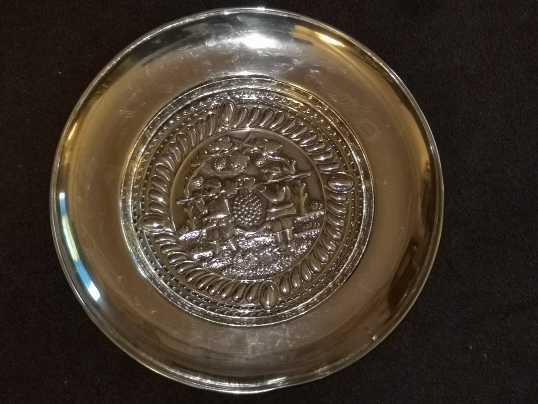 Victorian 19th Century LARGE Brass Alms Plate. Spies of Canaan. - Etsy ...