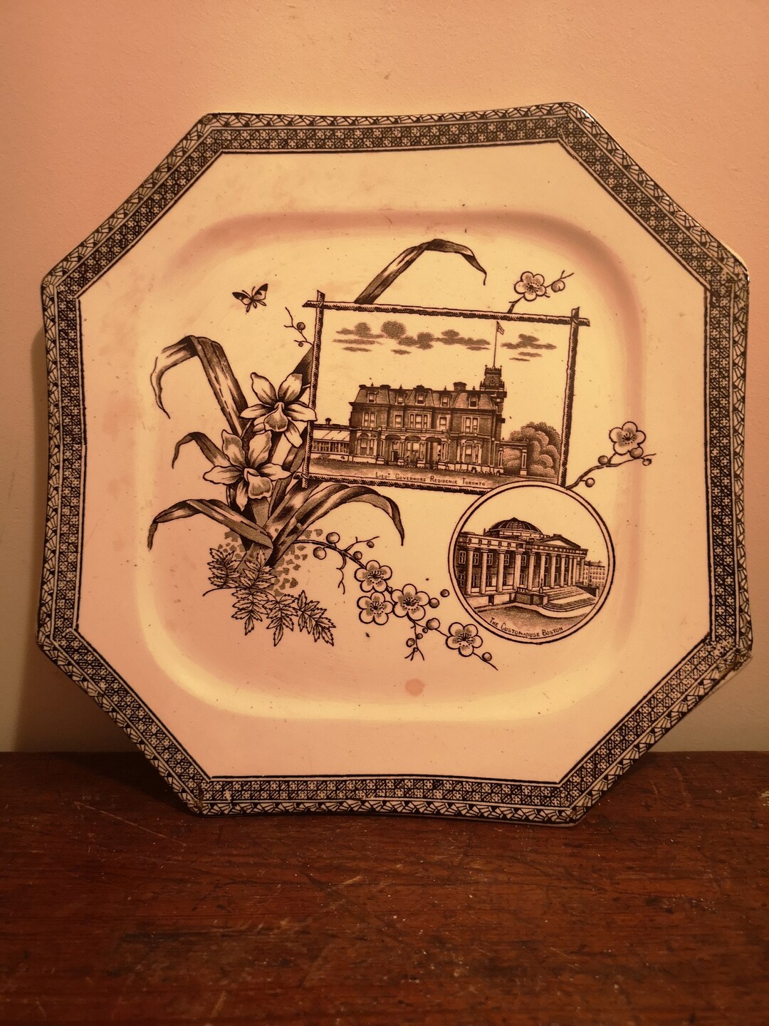 Aesthetic Plate. Octagonal Aesthetic Plate of Canadian Interest. - Etsy