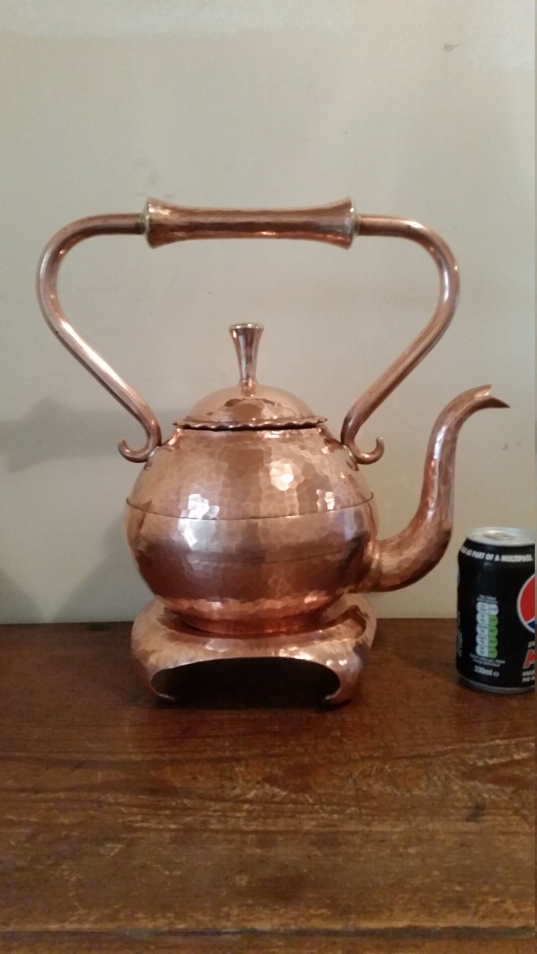Arts and Crafts Copper Kettle. Wonderful Sculptural Hammered Copper ...