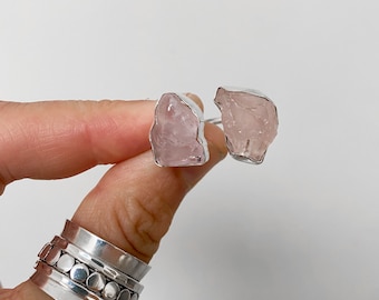 Rough Gemstone Ring | Etsy