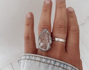 Rough Gemstone Ring | Etsy