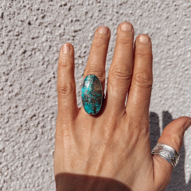 Large Turquoise Ring - Etsy