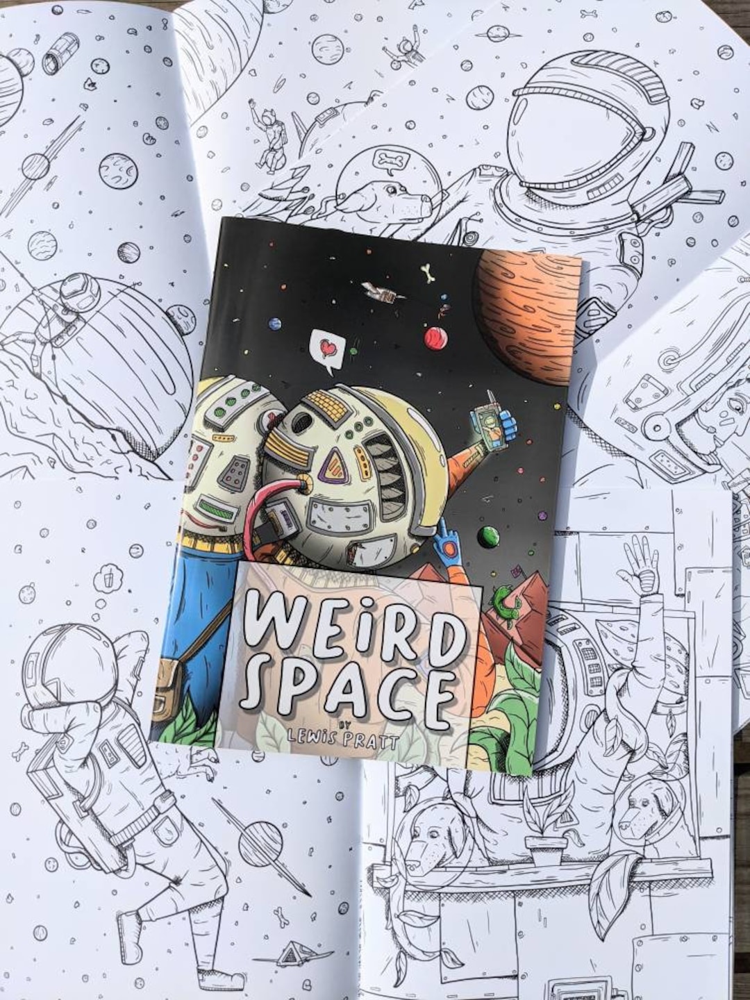 Space Colouring Book Weird Space Original Illustrated Colouring Book ...