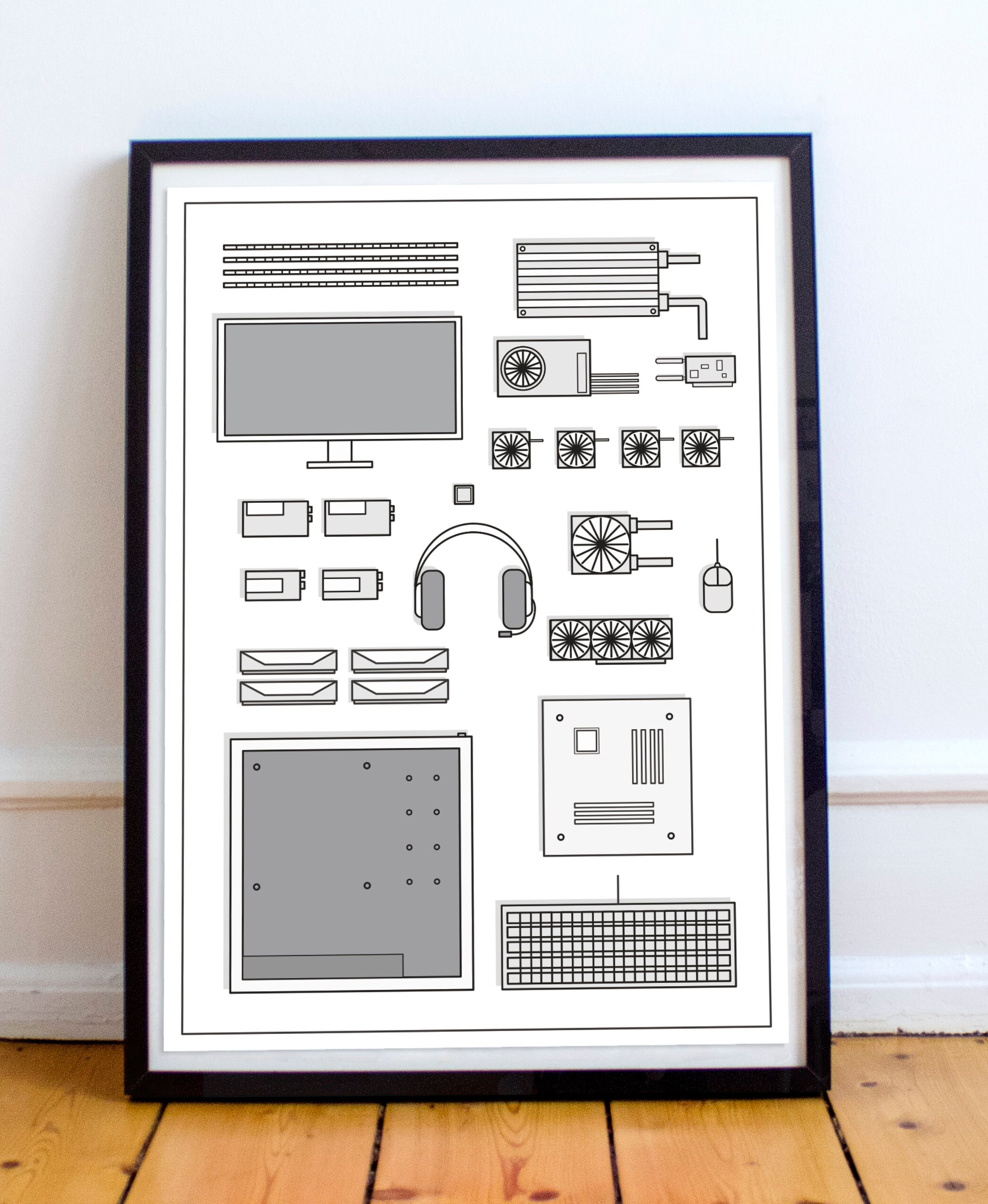 Video Game Poster / PC Gamer Poster / PC Gamer Components / - Etsy