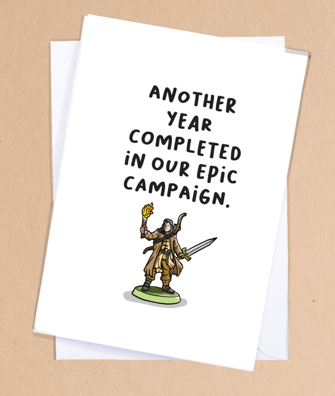 D&D Birthday Card / Tabletop Gaming Birthday Card / Fantasy Gaming Card ...