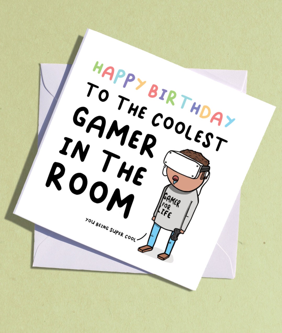 Cool Gamer Birthday Card / Joke Game Card / Gamer Card / Geeky - Etsy UK