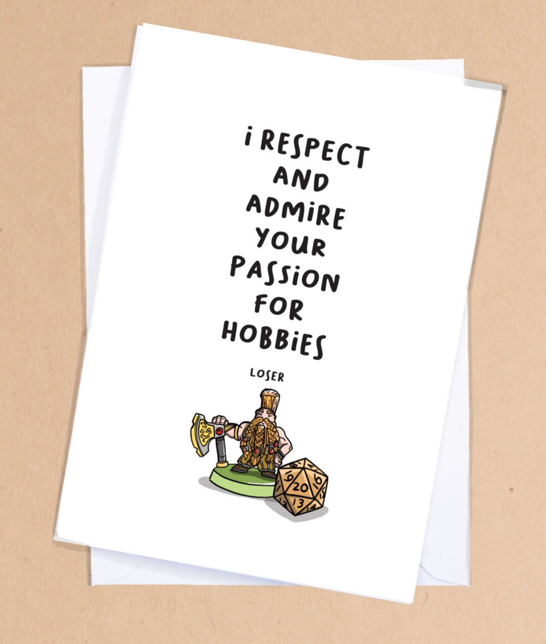 D&D Birthday Card / Tabletop Gaming Birthday Card / Fantasy Gaming Card ...