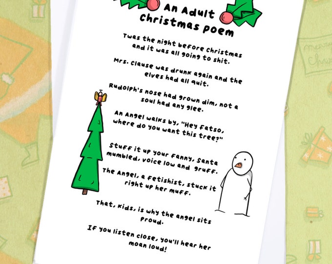 Funny Christmas Card for Dad, Mum, Grandma, Granny Grandpa, Brother ...