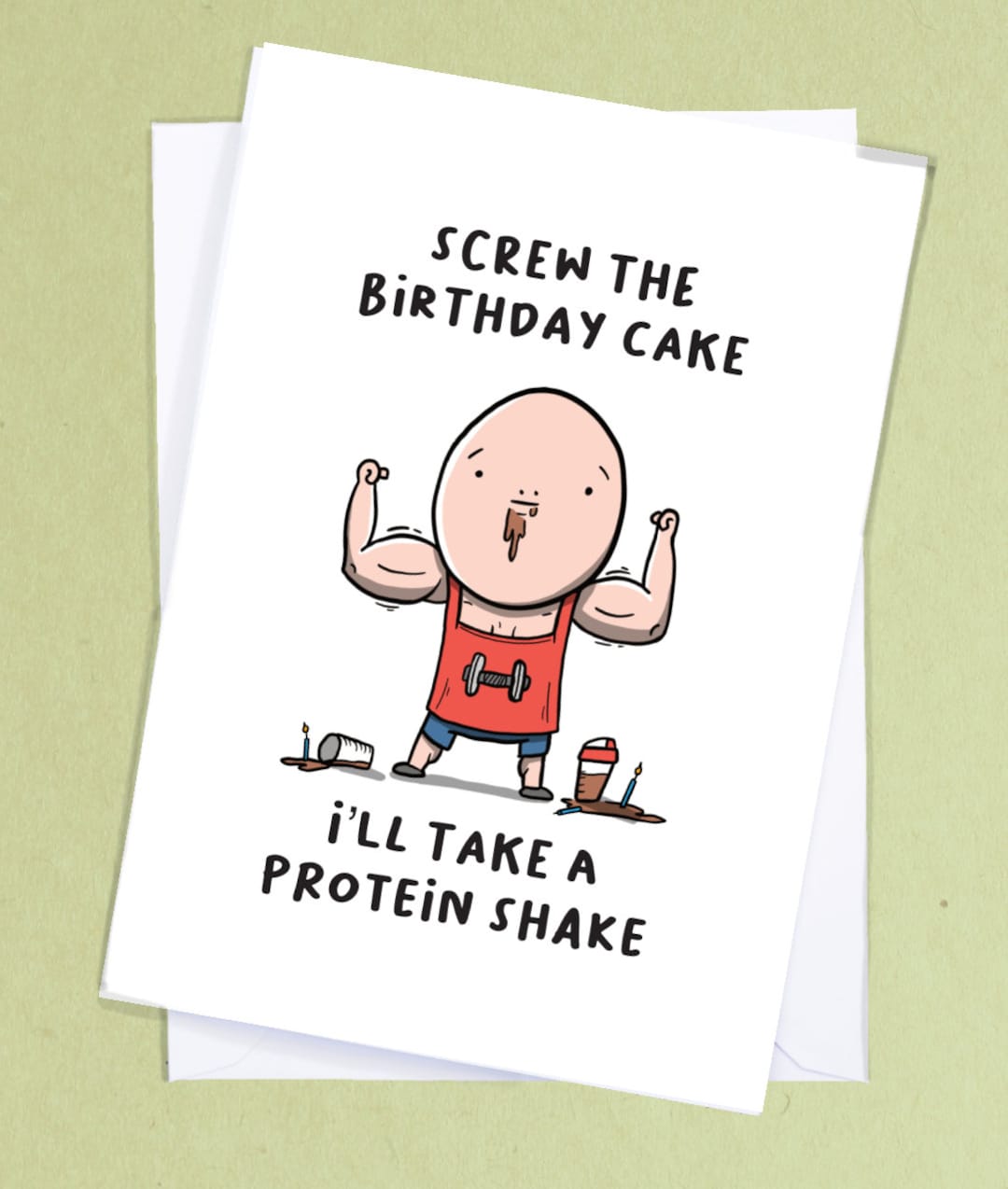 Gym Lover Birthday Card/ Gym Goer Card / Gym Rat Card / Fitness Card ...