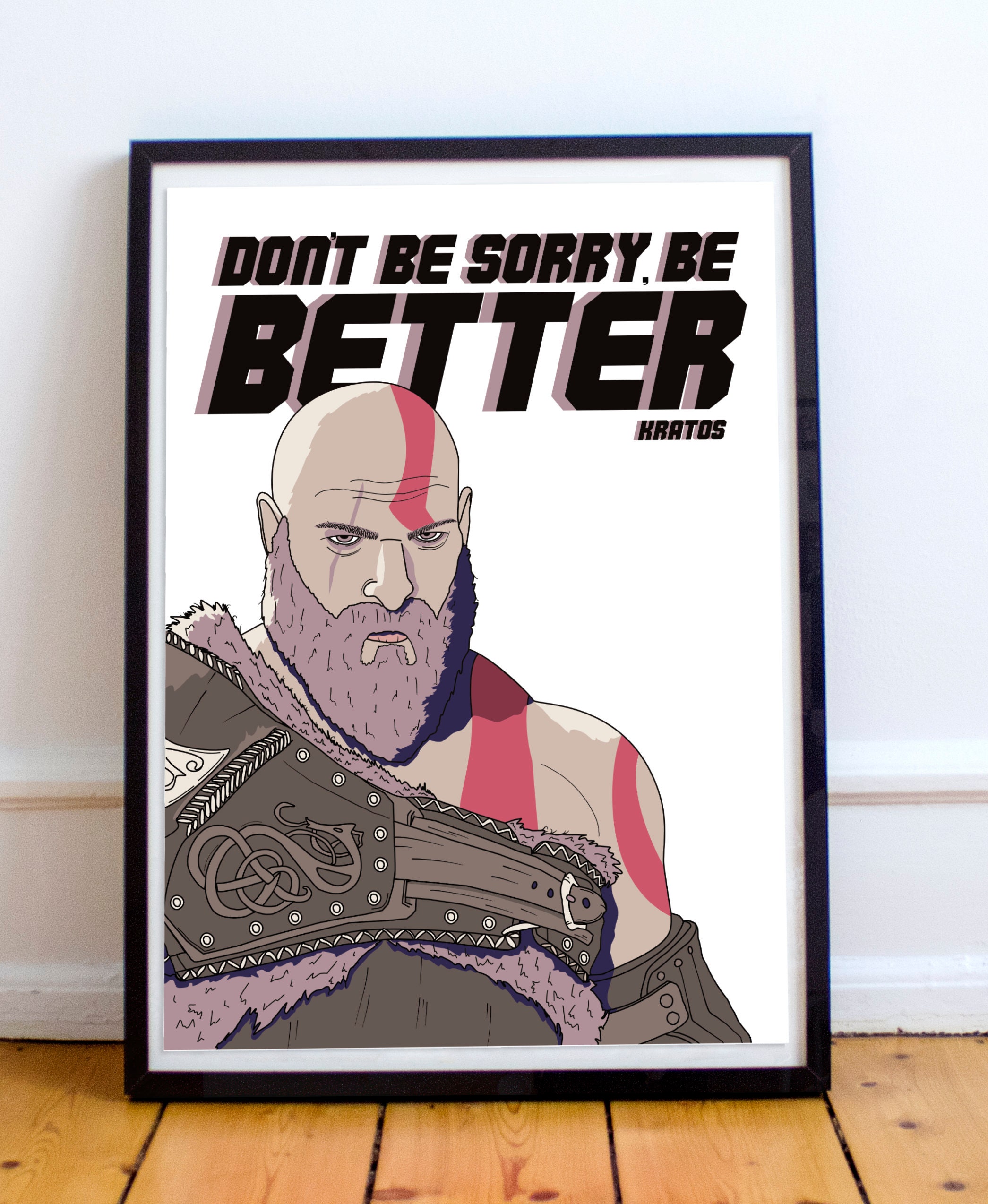 Video Game Quote / Kratos Poster / GOW Artwork / Video Game - Etsy UK