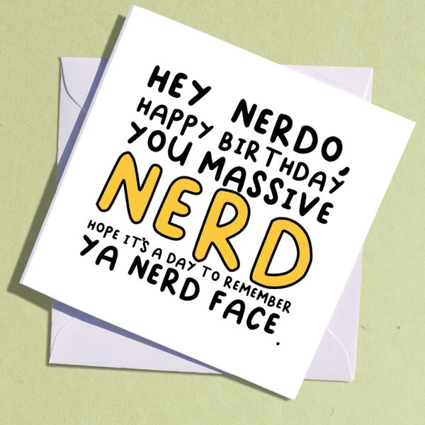 Geek Birthday Card - Etsy