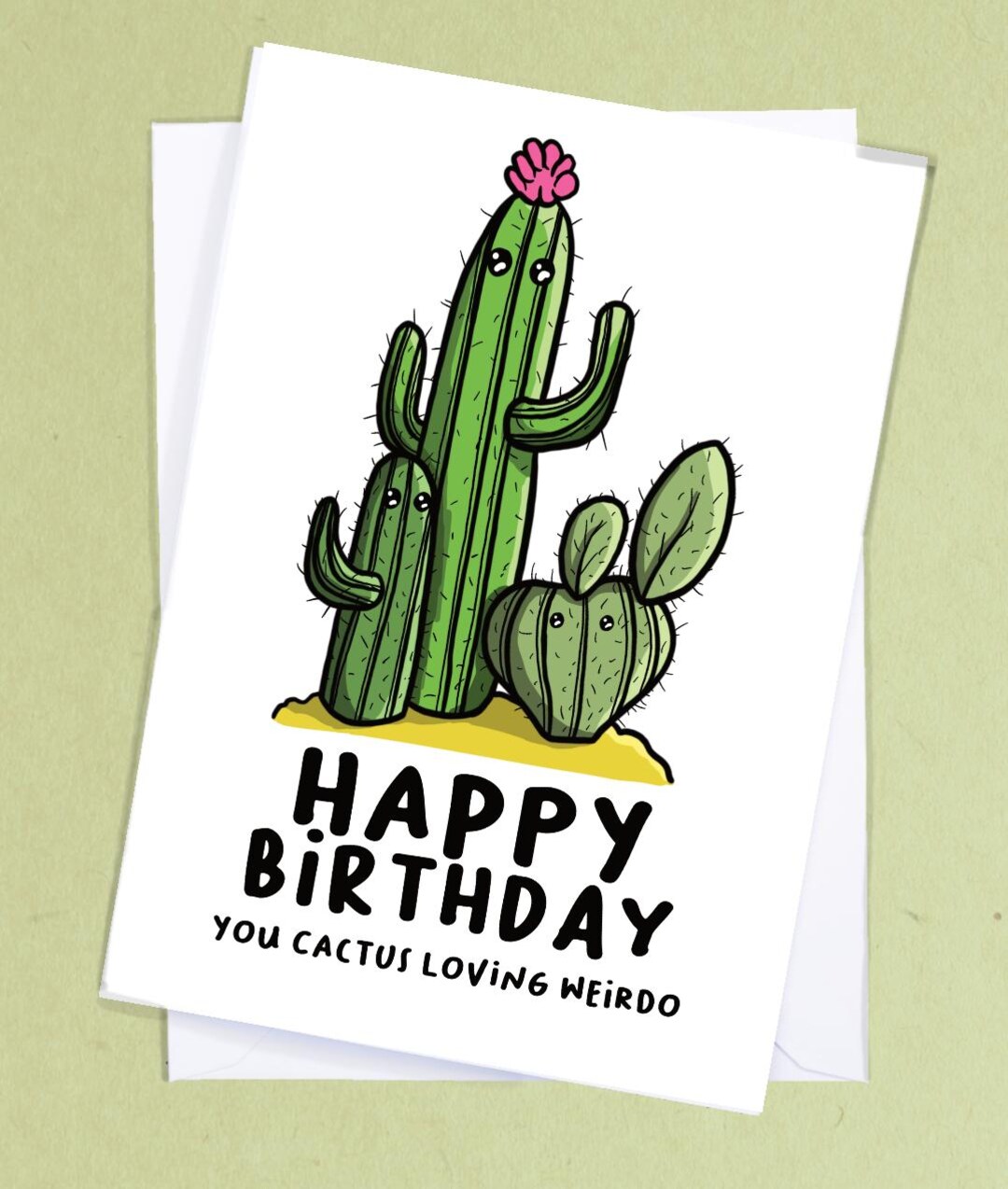 Cactus Birthday Card / Cactus Lover / Cactus Gift / Cacti / Gardener ...