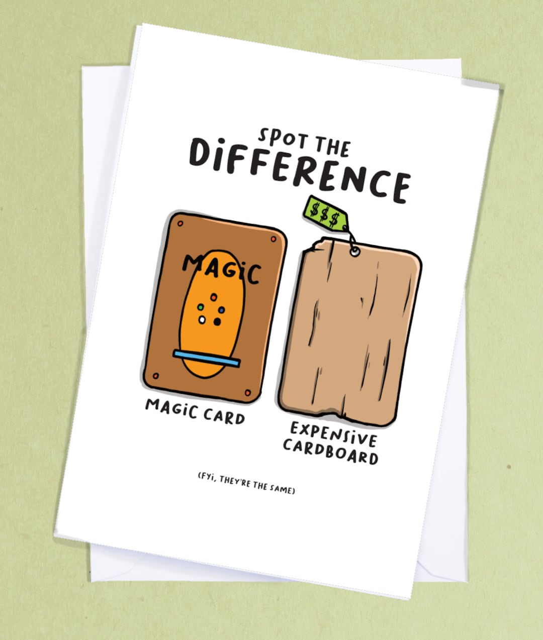 MTG Birthday Card / Magic Birthday Card / Geek Birthday Card / Joke ...