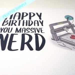 Card for a Nerd in Your Life / Nerd Birthday Card / Nerd Gift / Nerdy ...