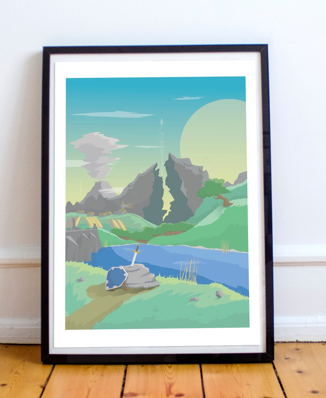 Fantasy Video Game Poster / BOTW Zelda Poster / Gaming Poster / Video ...