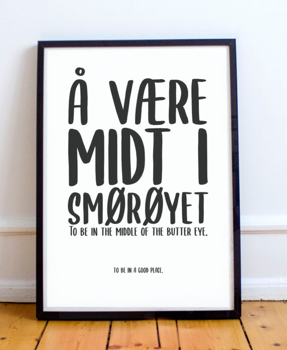 Scandinavian Poster / Danish Saying / Swedish Saying / Scandi | Etsy