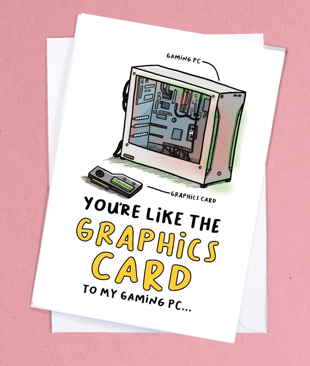 Gamer Boyfriend Card / Gamer Girlfriend Card - Nerd Valentine's / Geek ...