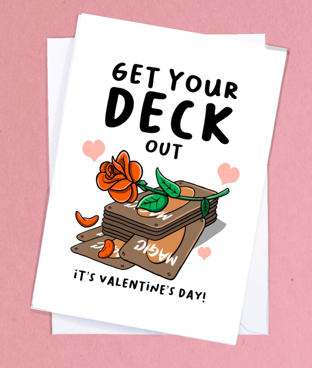 Valentines Get Your Deck Out / MTG Valentines Card/ Geek Valentines ...