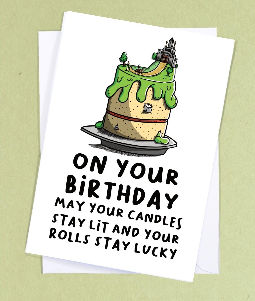 Board Gamer Birthday Card / D&D Birthday Card / Fantasy Gaming Card ...