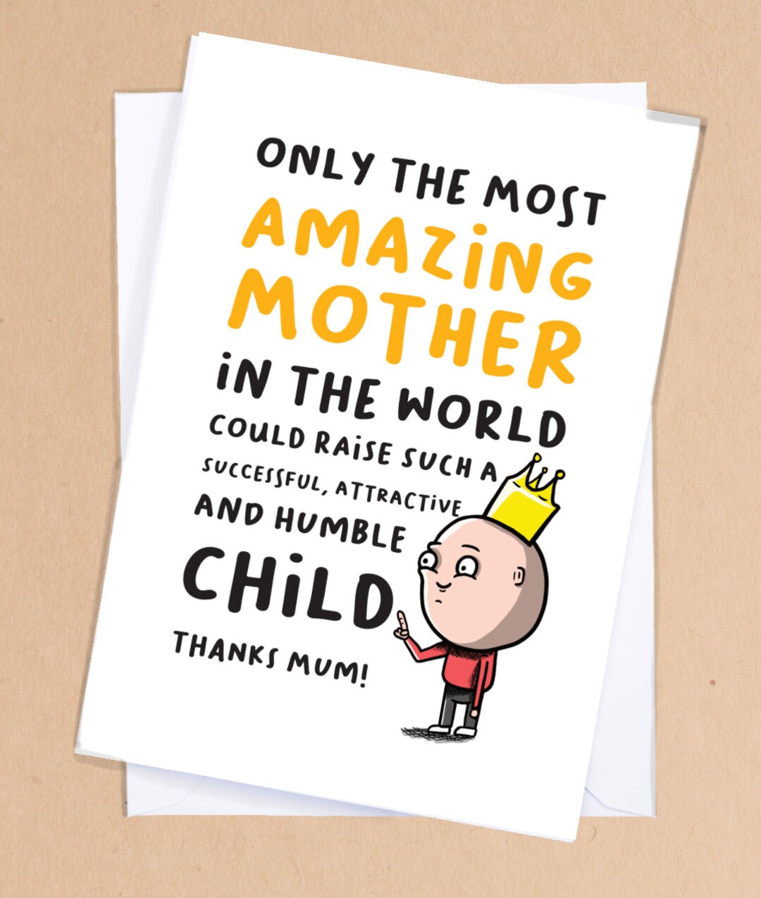 Funny Mum Birthday Card / Moms Birthday Card / Mother's Day Card / Best ...