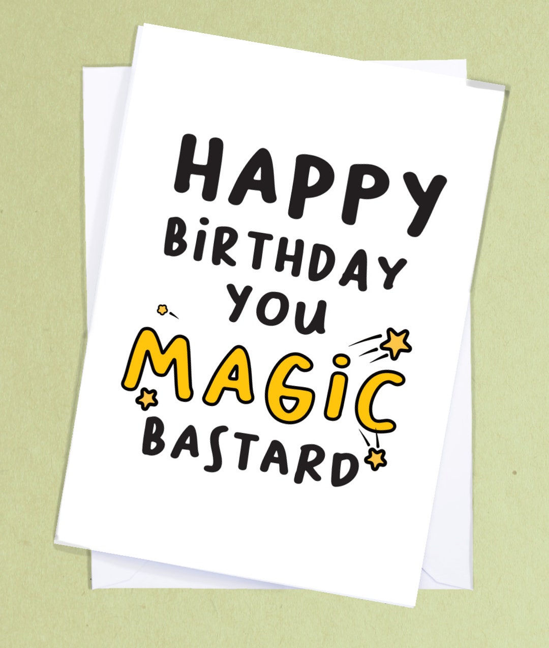 Happy Birthday You Magic Bast*rd / MTG Birthday Card / Geek Birthday ...