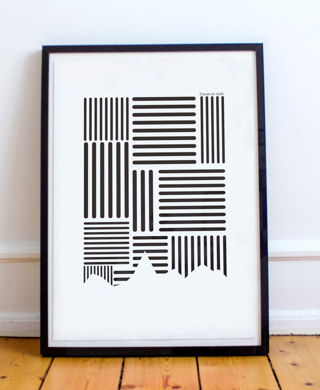 Scandinavian Art Poster / Mountain Poster / Minimalist Poster / "alone ...