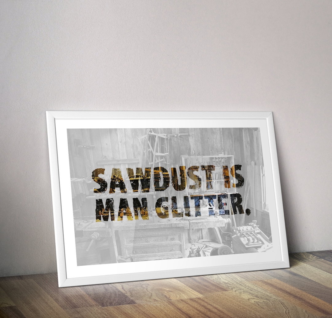 Woodworking Poster / Craft Poster / Handyman Gift / Workshop Poster ...