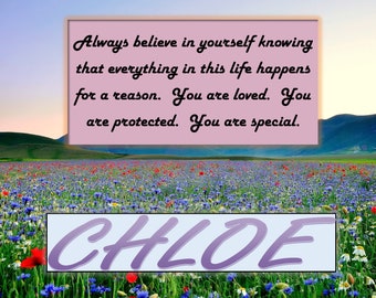 Chloe Name Printable - Etsy