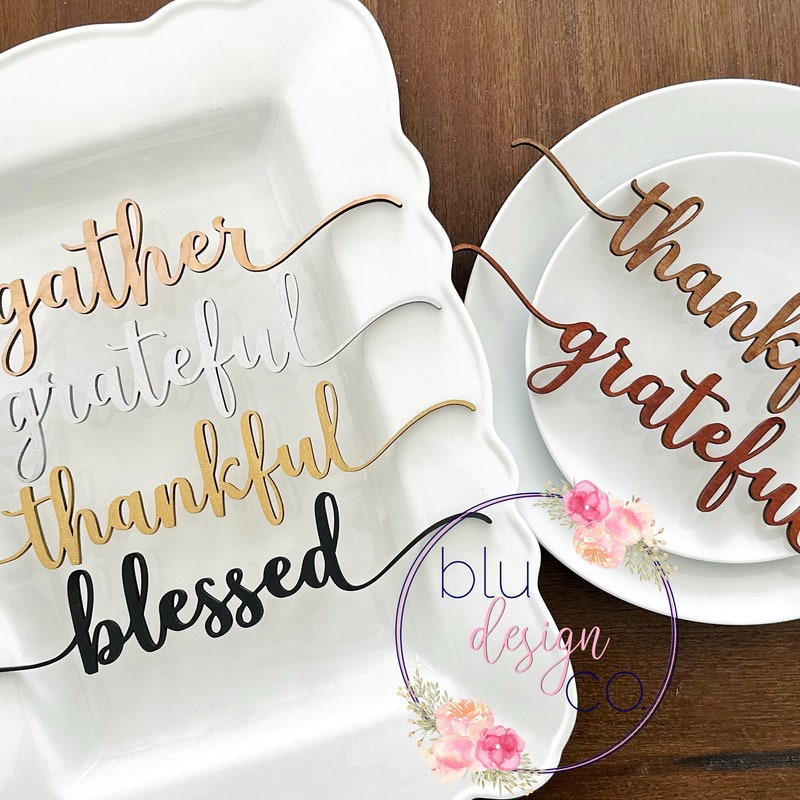 Thankful Plates - Etsy