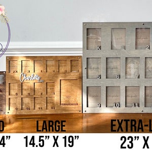 Custom School Years Photo Frame - Personalized Wood Sign - Wooden Home ...