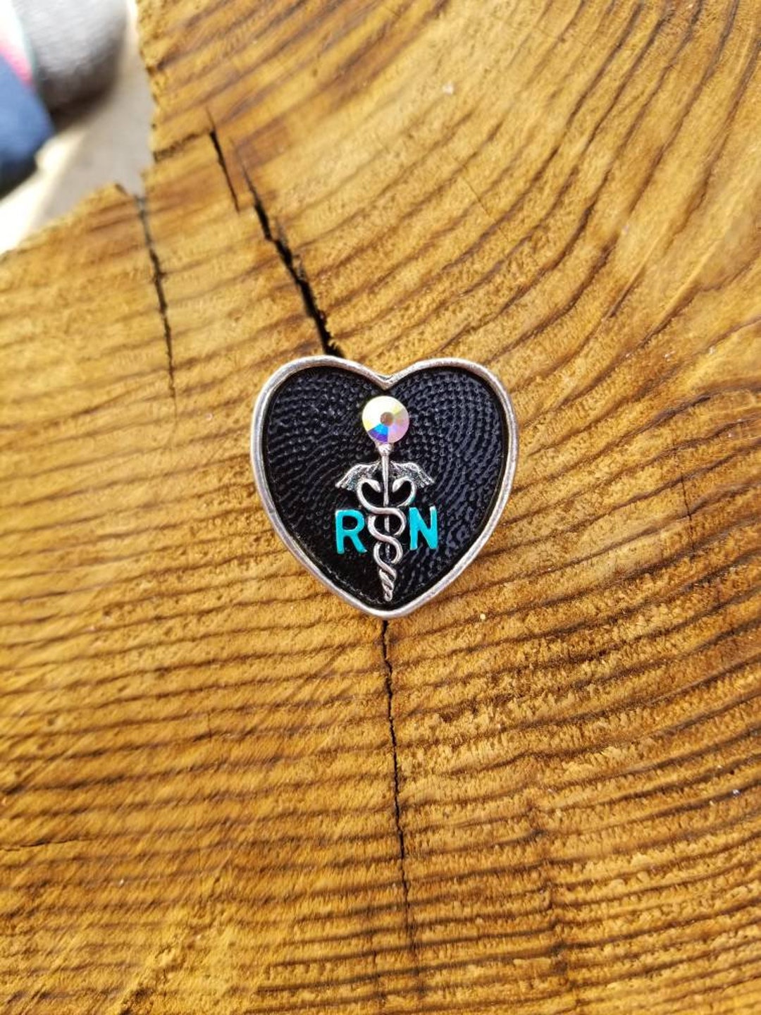 Heart Shaped Nurse Pin. Silver Lapel Nursing Ceremony Pin! Nursing ...