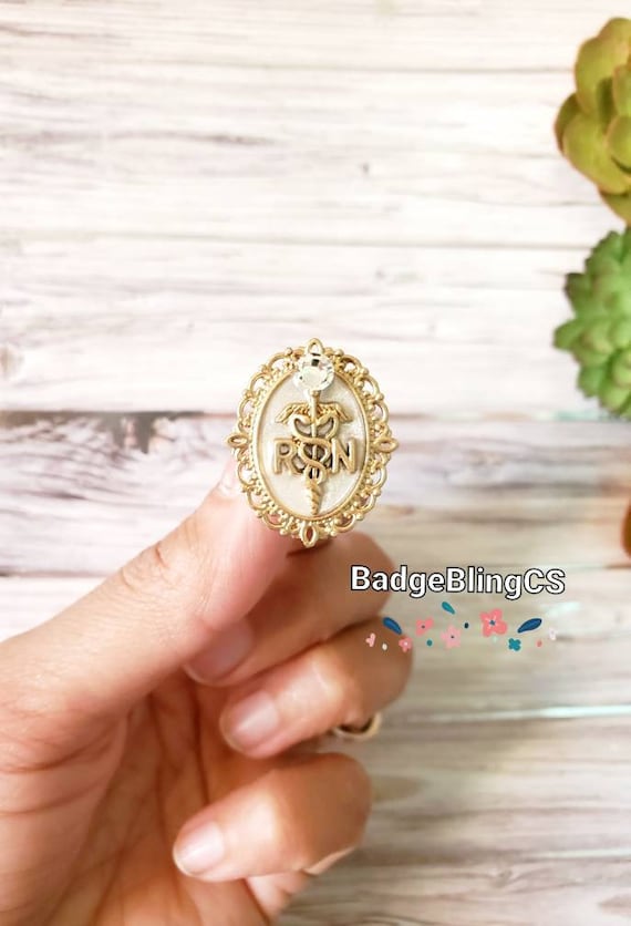 Gold Nursing Pin for the Pinning Ceremony Student Nurse - Etsy