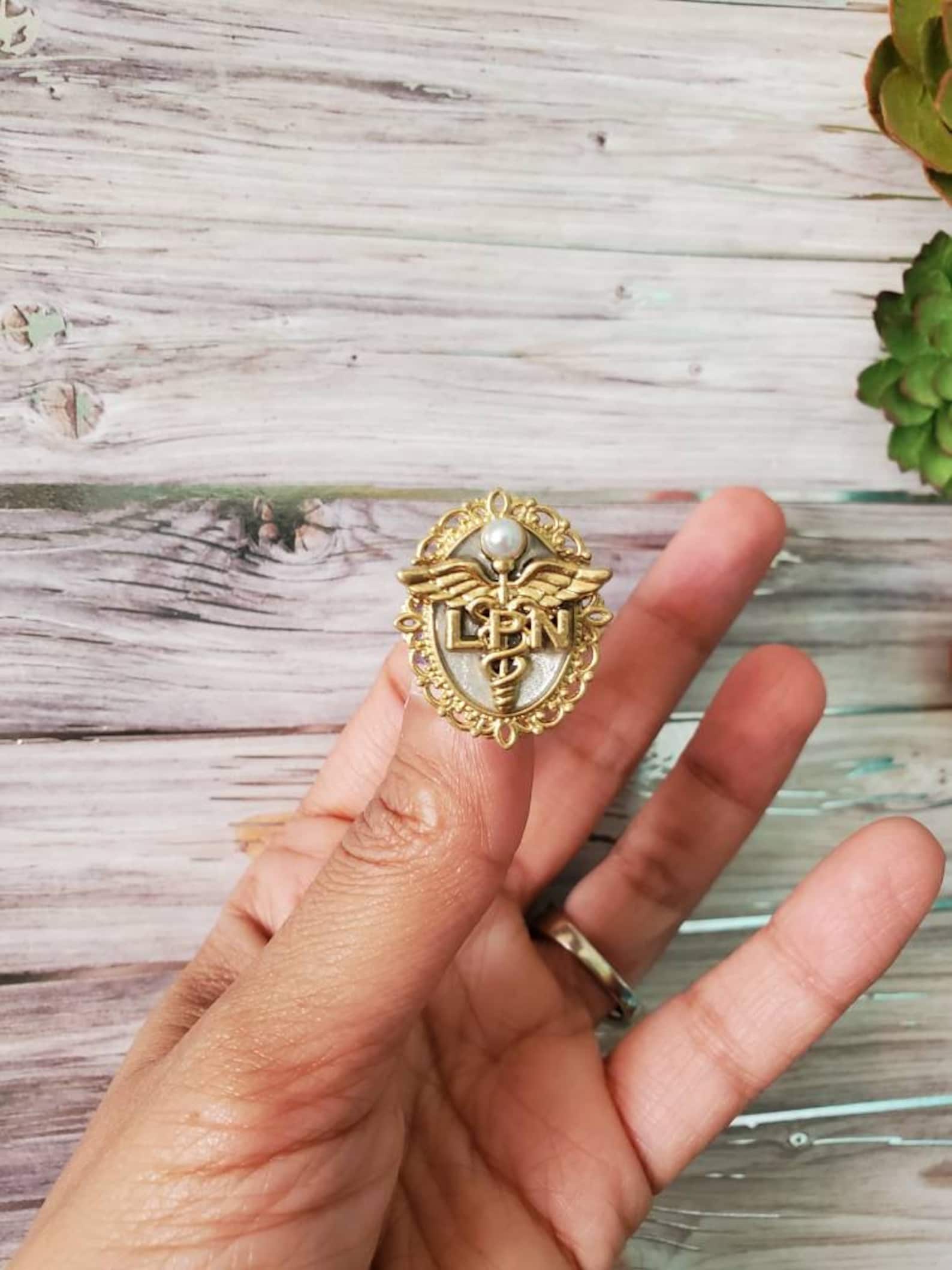 Gold Nursing Pin for the Pinning Ceremony Student Nurse - Etsy