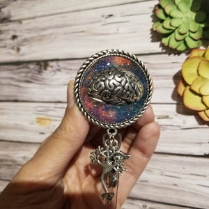 Brain Badge Reel Neuro ID Card Holder Grey Matters Neurology Gifts Good ...