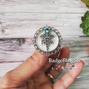 Simple Silver Nurse Pin Pinning Ceremony Natural Outdoors Nursing ...