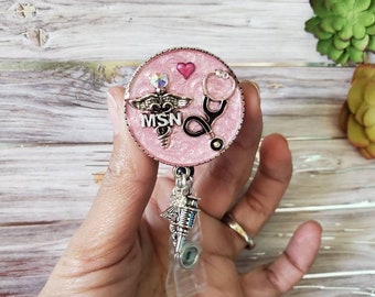 Nurse Badge Reel Retractable Nurses Badge Reel Badge Clip - Etsy